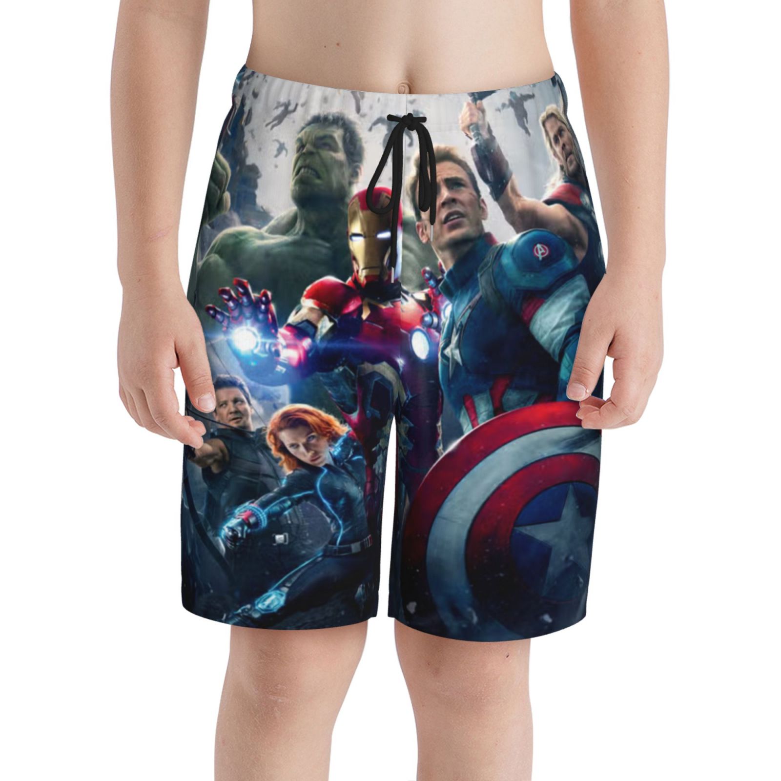Avengers Boy'S Swim Trunks Quick Dry Board Shorts Kids Beach Swim ...