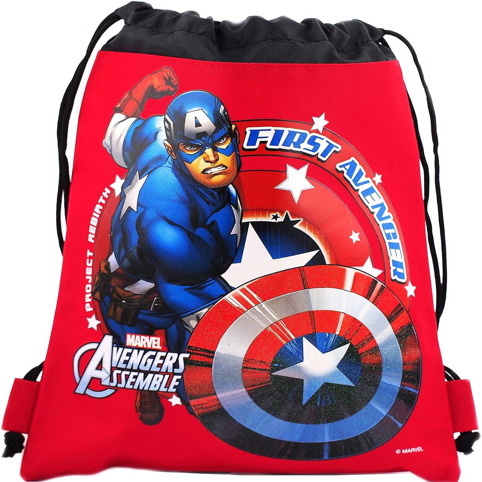 Avengers Captain America Drawstring Bag For Multi Purposes Use ...