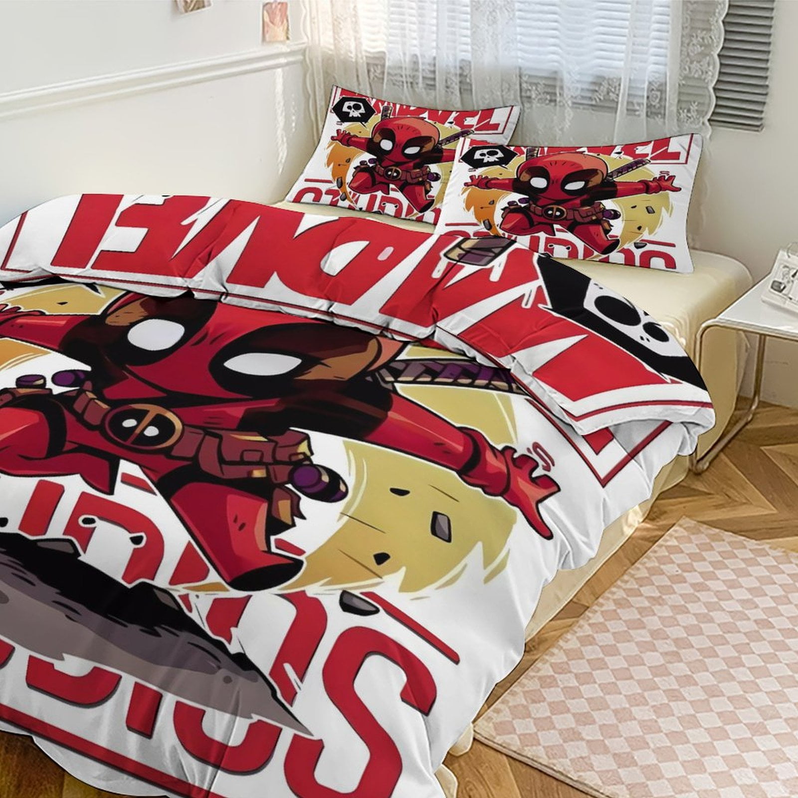 Avengers Deadpool Bedding Sets for Kids Men Women Queen Size Comforter ...