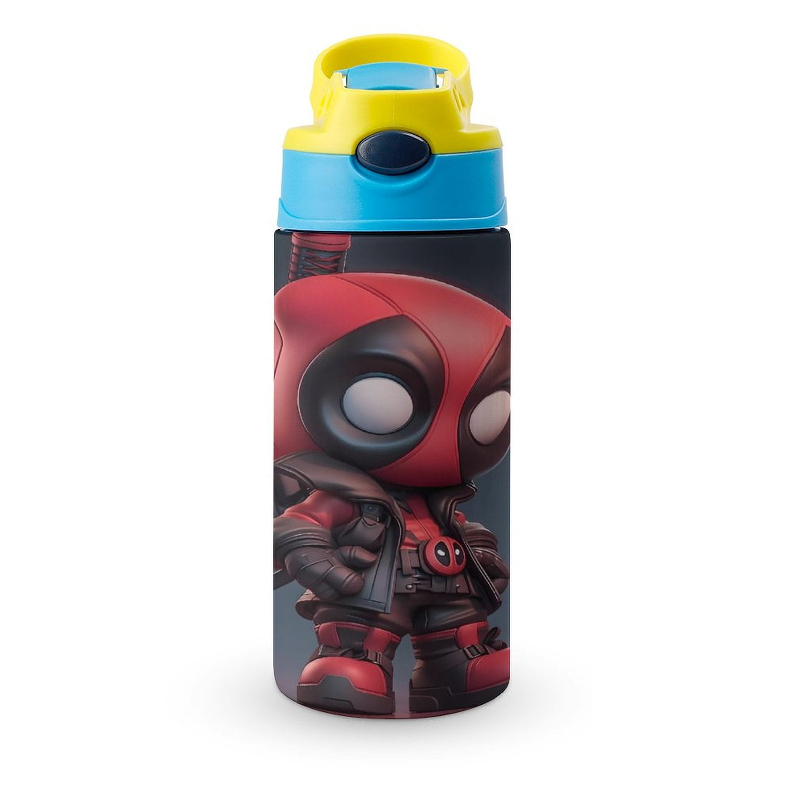 Avengers Deadpool Stainless Steel Water Bottle with Flip-up Straw And ...