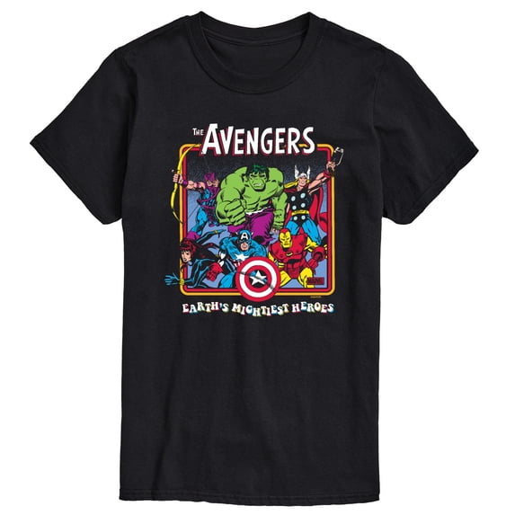 Avengers - Earth's Mightiest Heroes - Men's Short Sleeve Graphic T ...