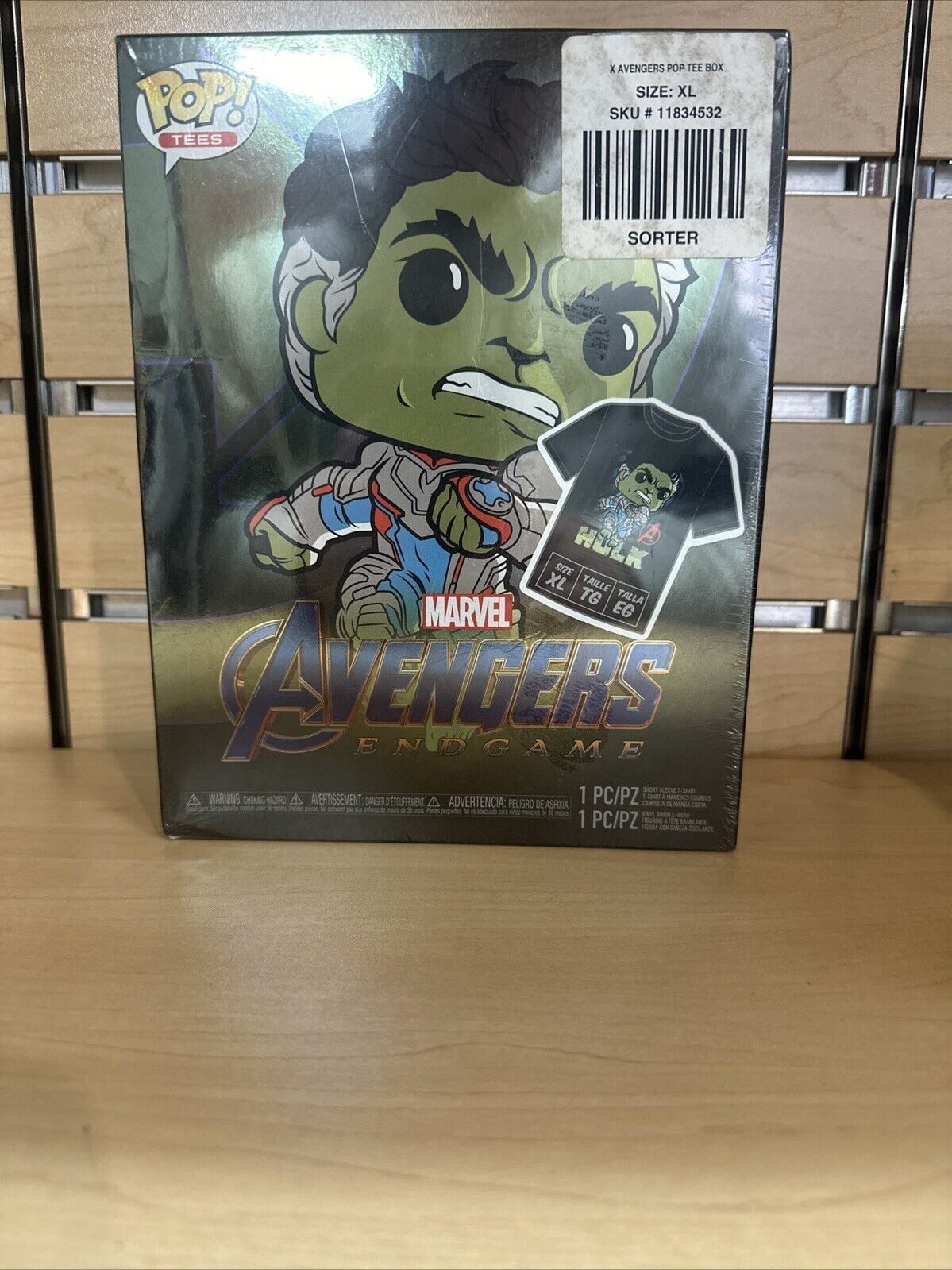Avengers Endgame Hulk Funko Pop Amd T-shirt Size XL - Walmart.com