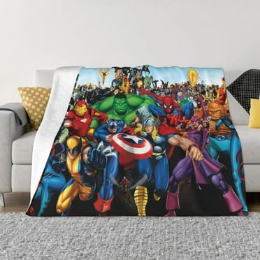 Marvel Avengers Defenders of Earth Blanket 46" X 60" Flannel Fleece ...