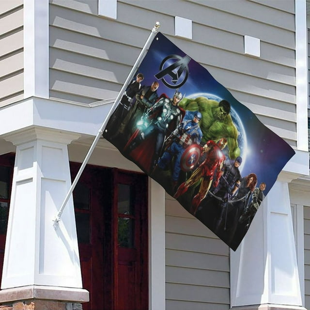 Avengers Garden Banner - Double-Sided House Outdoor Flag for Yard And ...