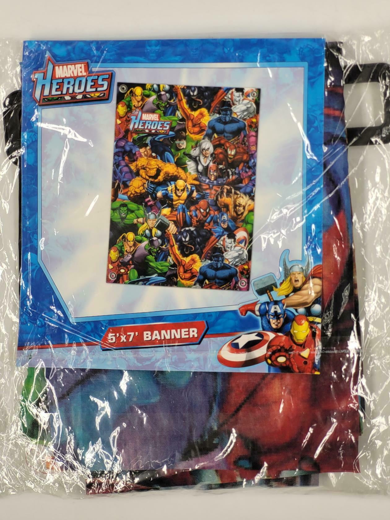 Marvel Avengers Superheroes Kids Banner, 5 x 7 Feet, Multi-colored Room ...