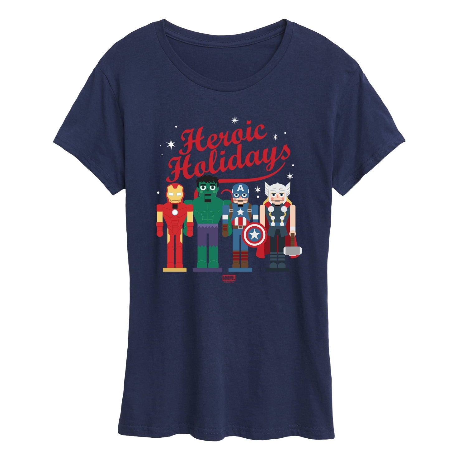 Avengers - Heroic Holidays - Women's Short Sleeve Graphic T-Shirt ...