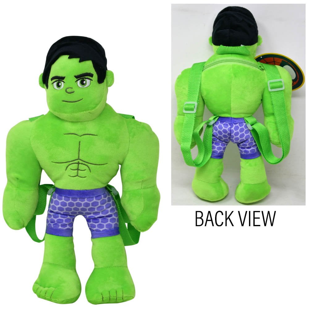 Avengers Hulk 16" Plush Backpack - Walmart.com