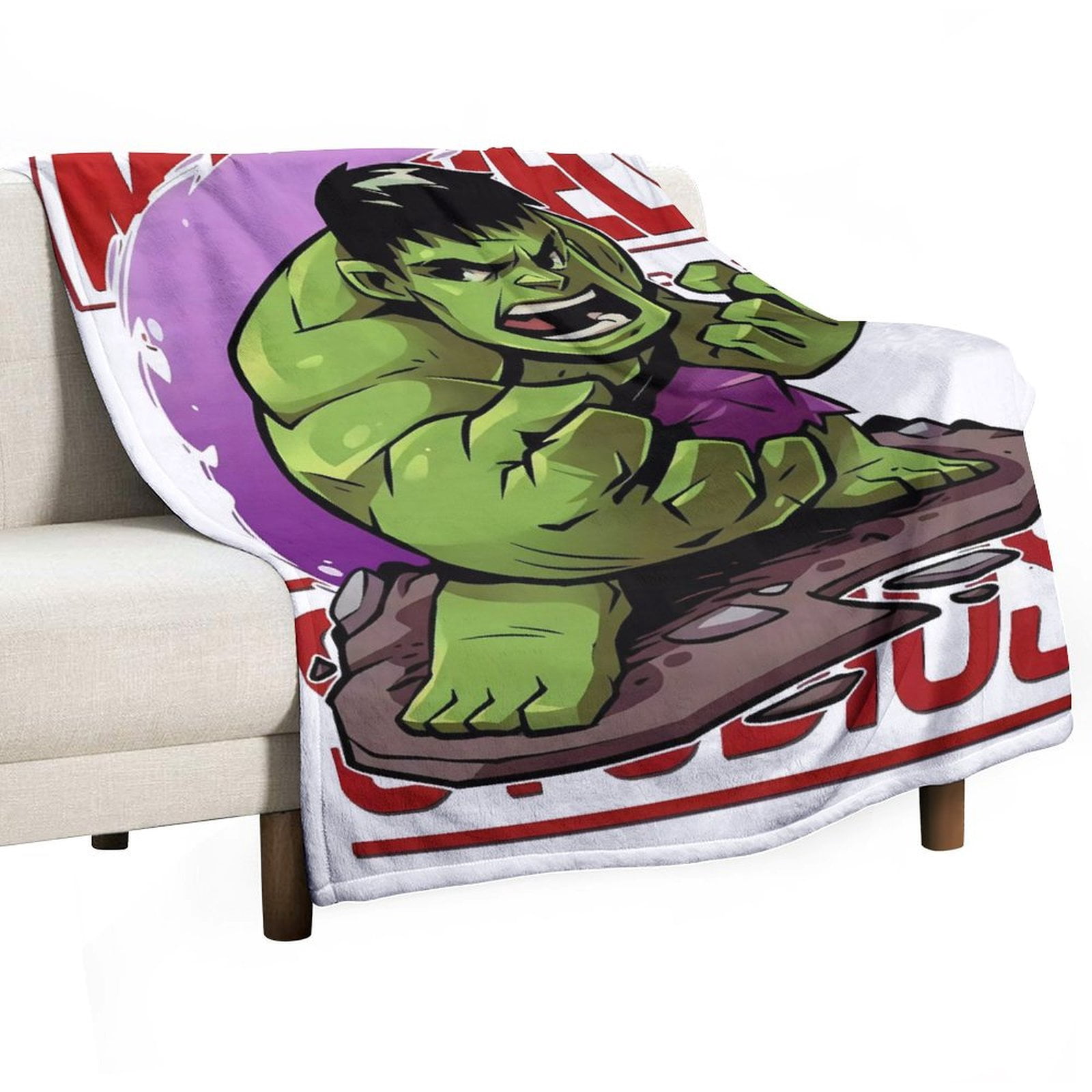 Avengers Hulk Fleece Throw Blanket | 40 X 60 Inches - Walmart.com