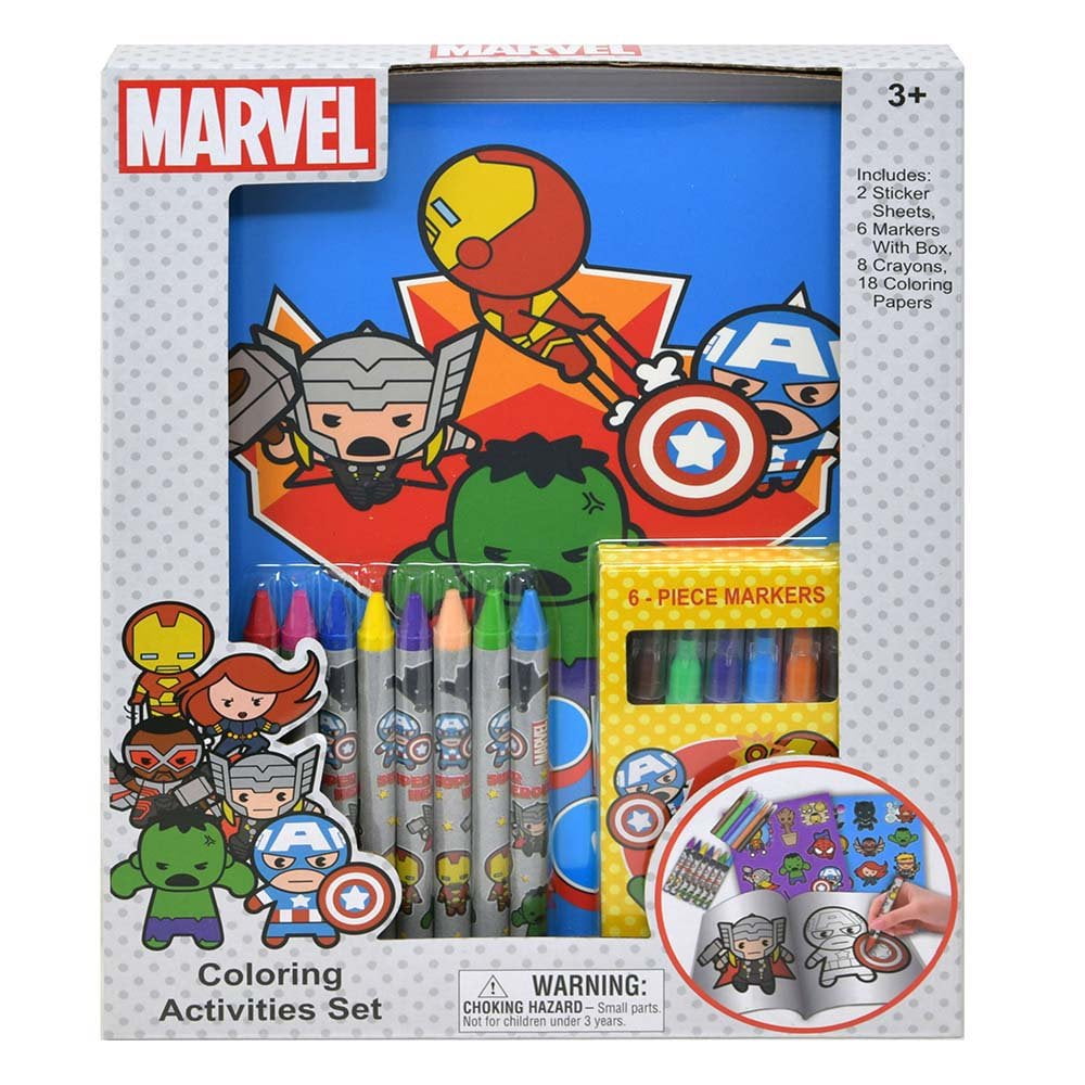 Avengers Kawaii Coloring Activity Set in window box - Walmart.com