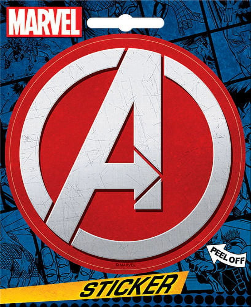 Avengers Logo Sticker - Walmart.com