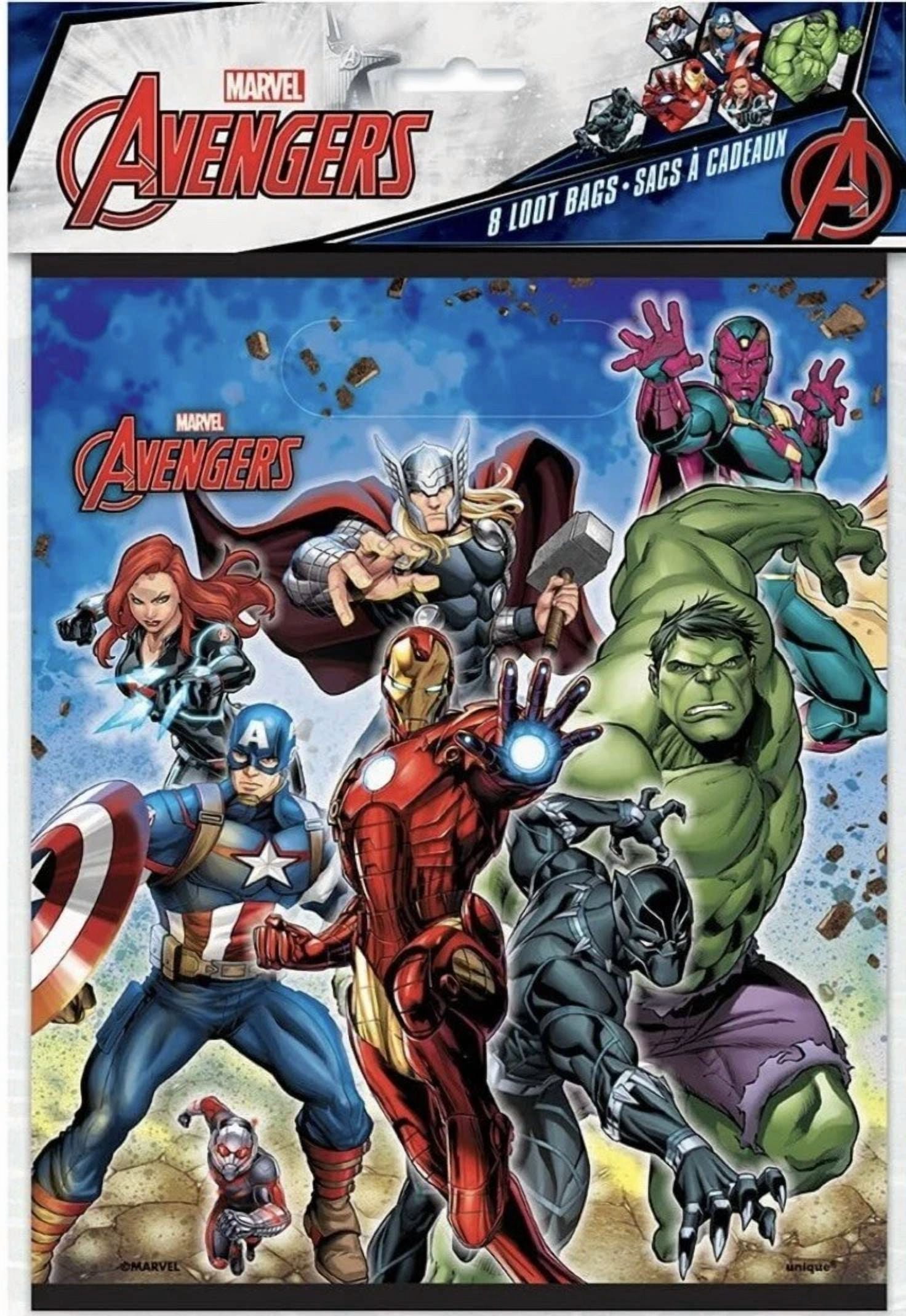 Avengers Loot Treat Bags For Party Favors 2 Packs - 16 Bags Total ...