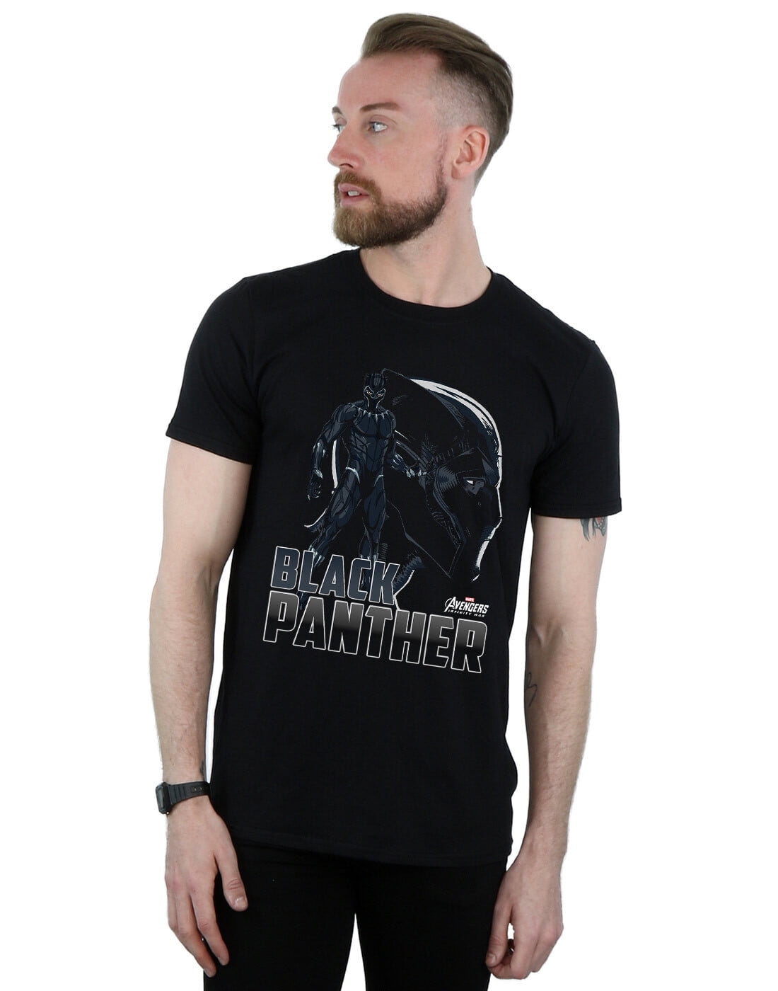 Avengers Men's Infinity War Black Panther Character T-Shirt - Walmart.com