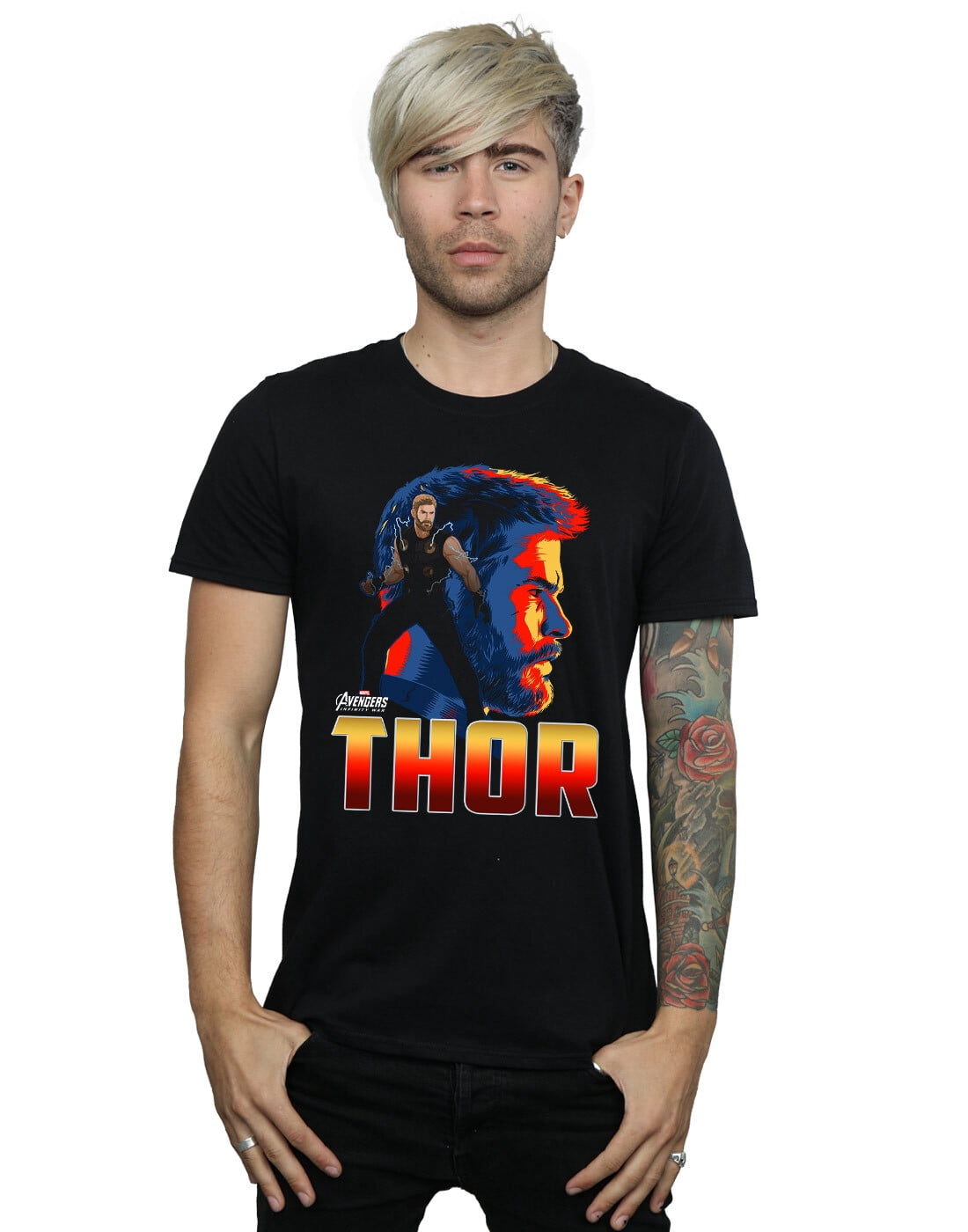 Avengers Men's Infinity War Thor Character T-Shirt - Walmart.com