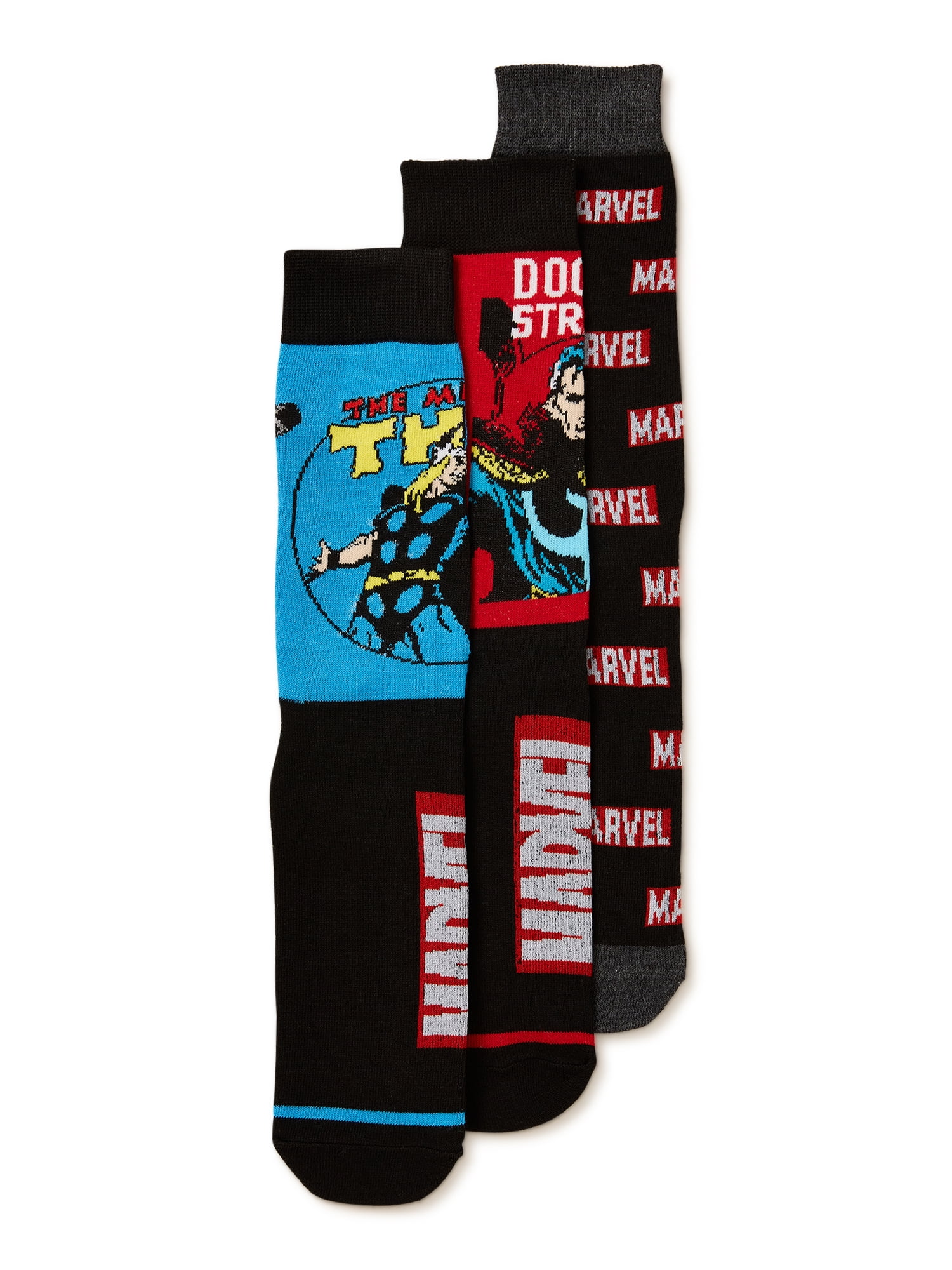 Avengers Men's Marvel Socks, 3-Pack - Walmart.com