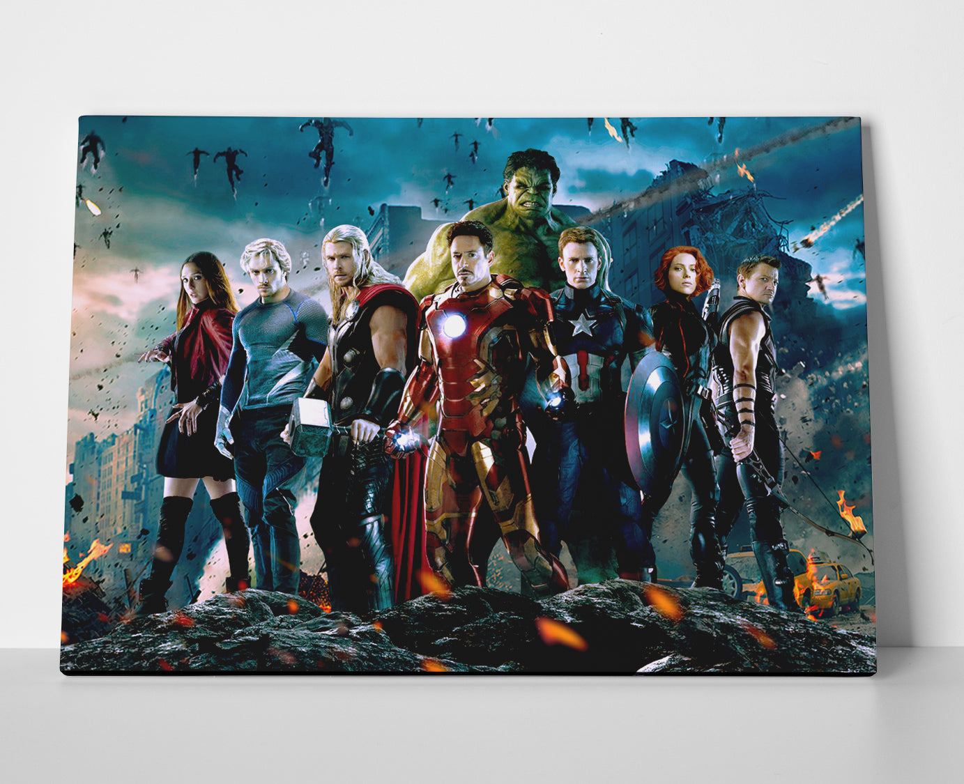 Avengers Movie Poster or Wrapped Canvas - Walmart.com
