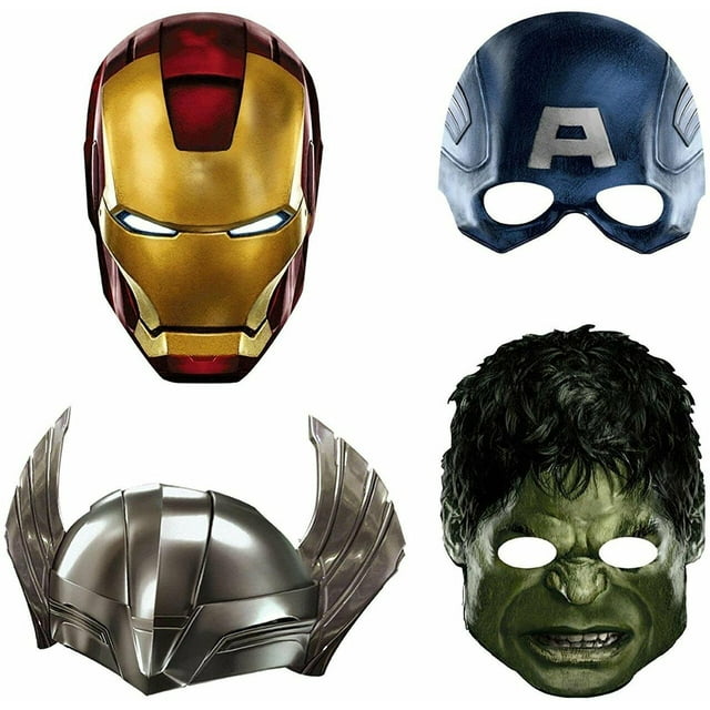 Avengers Paper Masks Child Accessory - Walmart.com