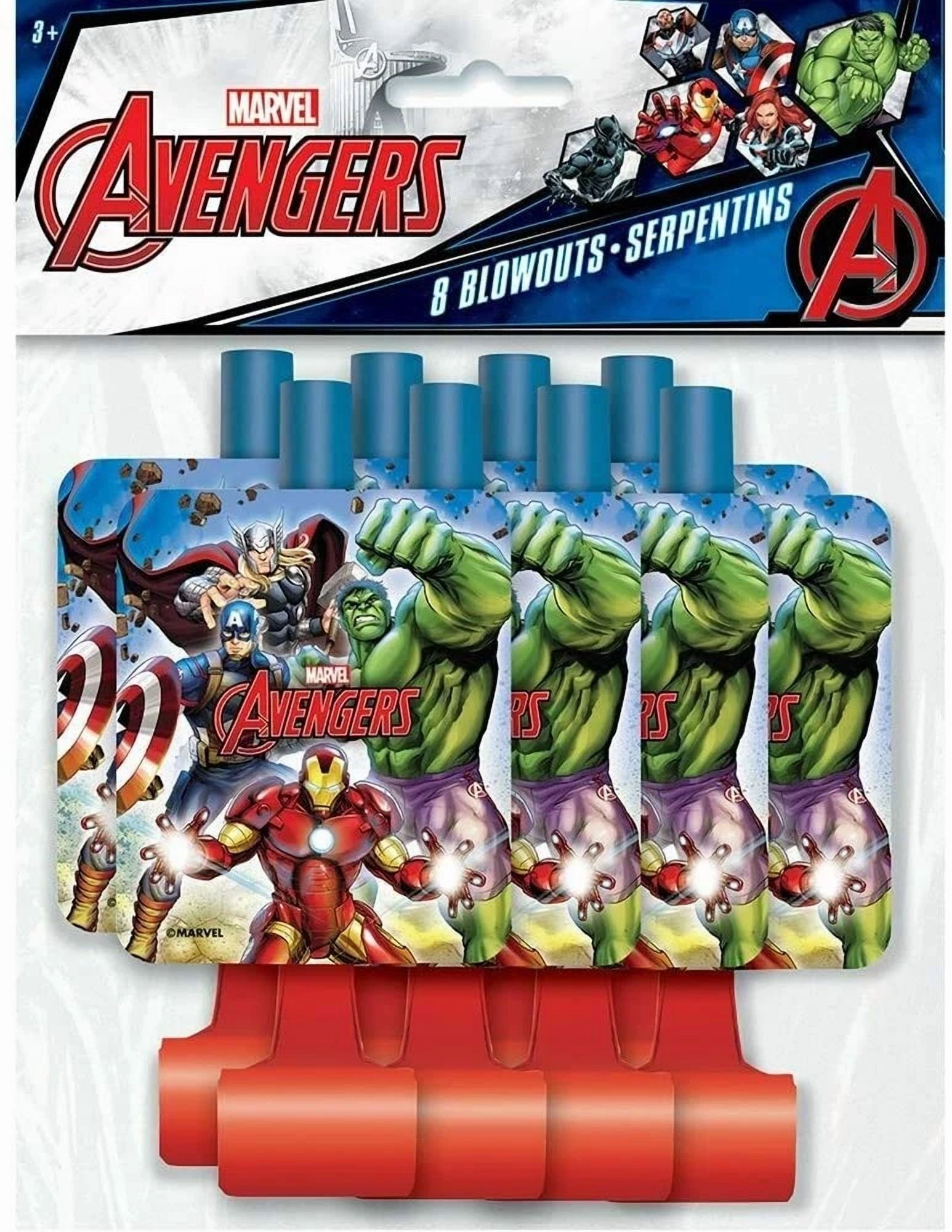 Avengers Party Blowouts 8 Pack Multicolor Fun For Kids Birthdays Events ...
