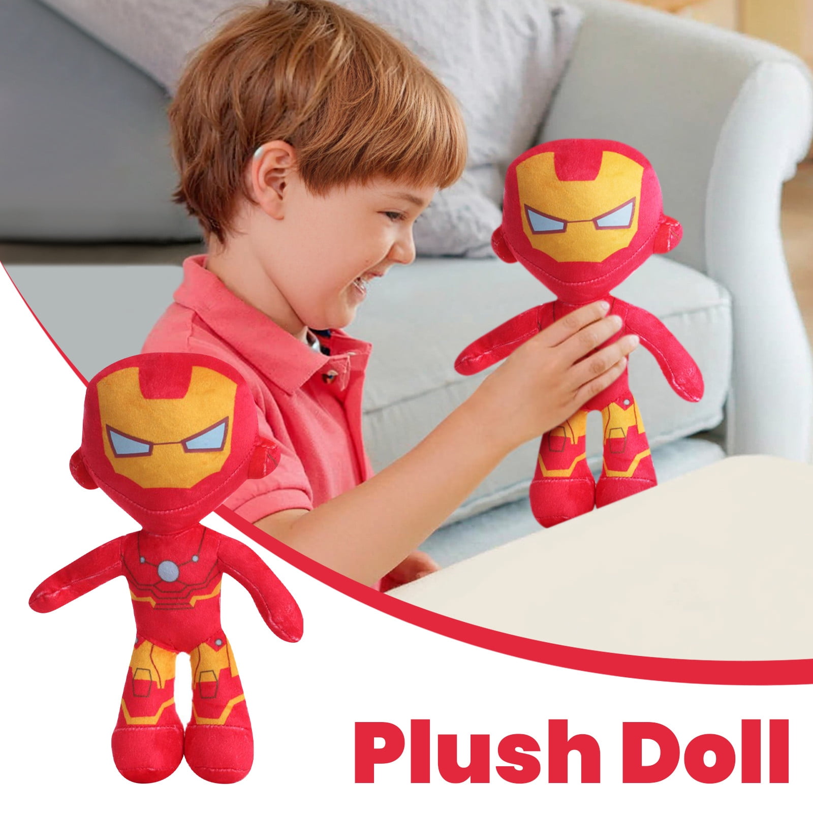 HeaDream Iron Man Plush Dolls Avengers Iron Man Cuddle Pillow, Popular ...