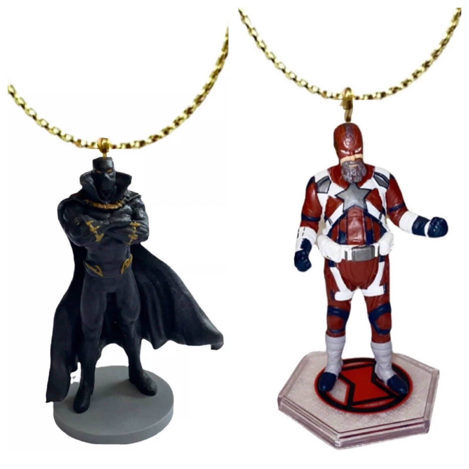 Avengers Red Guardian & Black Panther Civil War Ornament Figure ...