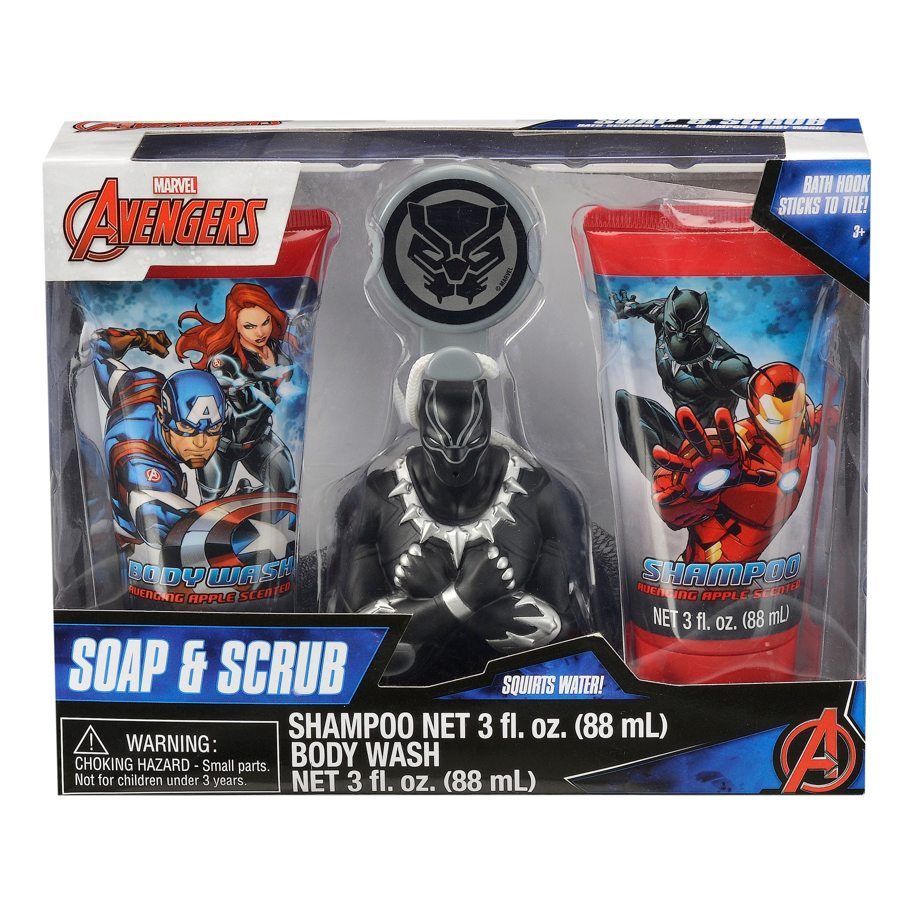 Avengers Soap and Scrub Body Wash and Shampoo Set, 4 pieces - Walmart.com