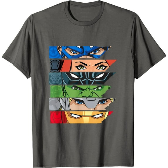 Avengers Super Hero Eyes DTG Print Unisex T-Shirt - Walmart.com