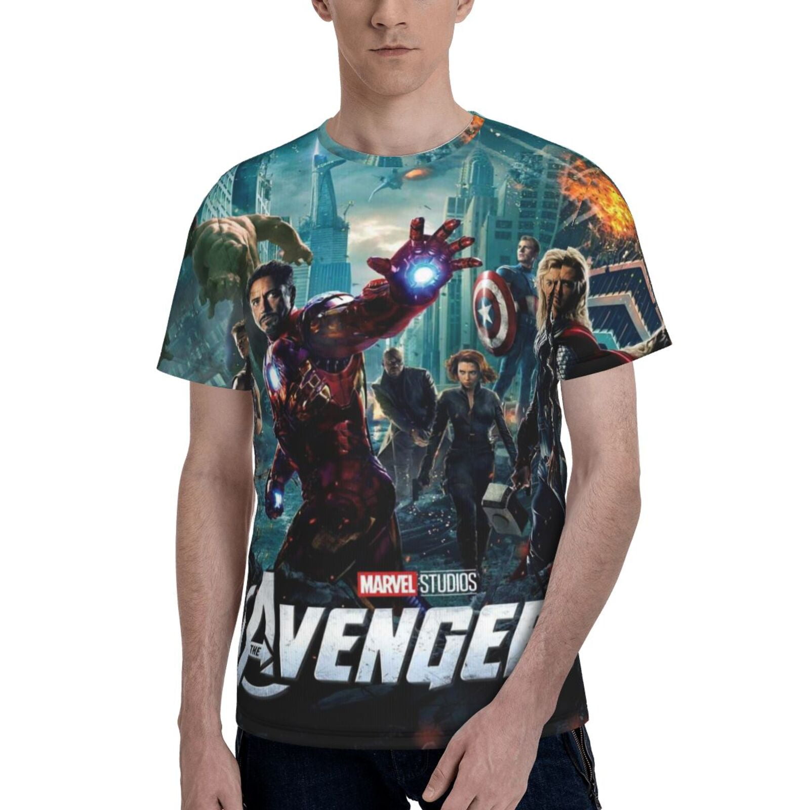 Avengers T-Shirts 3d Printed Short Sleeve Tee Shirt For Men - Walmart.com