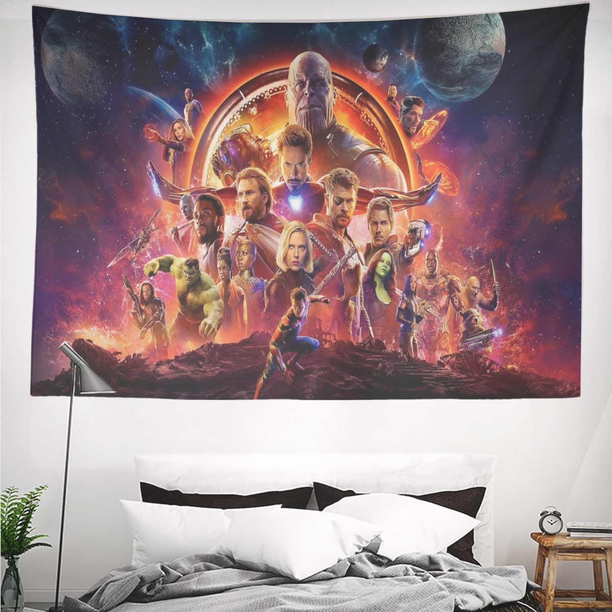 Avengers Tapestry Gift Wall Hanging Backdrop for Room Bedroom Girls ...