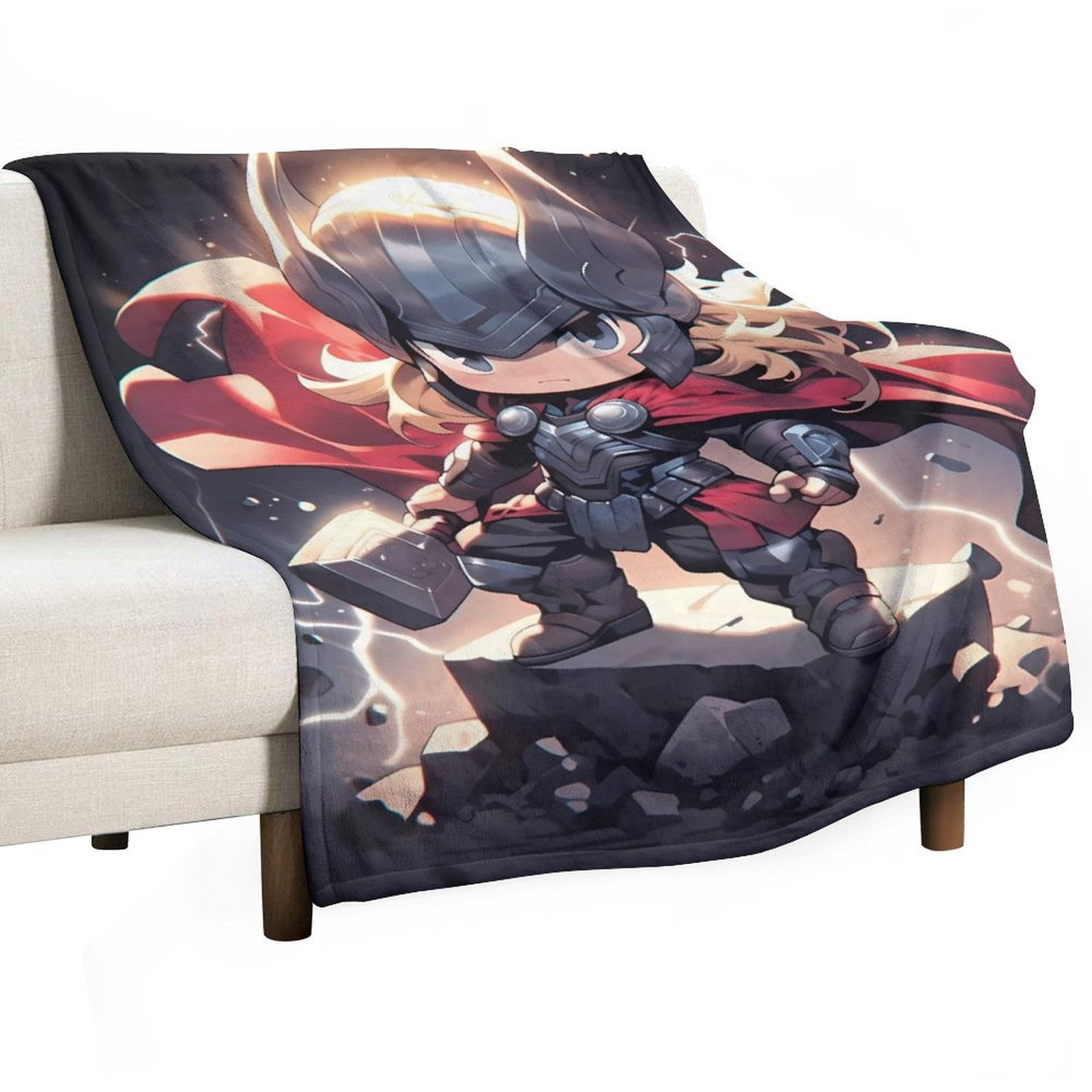 Avengers Thor "Swing City" Super Plush Throw Blanket for Boys，50" X, 70 ...