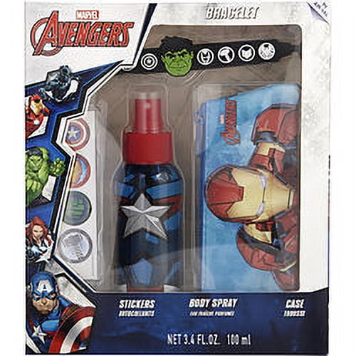 Avengers by Marvel 3pcs Gift Set 3.4 oz Body Spray + Stickers + Case ...