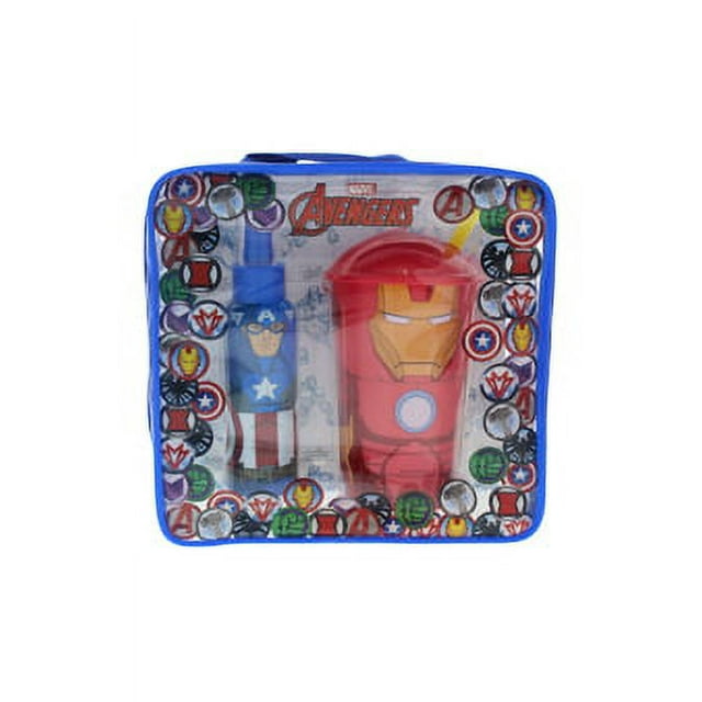 Avengers by Marvel for Kids - 3 Pc Gift Set 3.4oz EDT Spray, Plasti Cup ...
