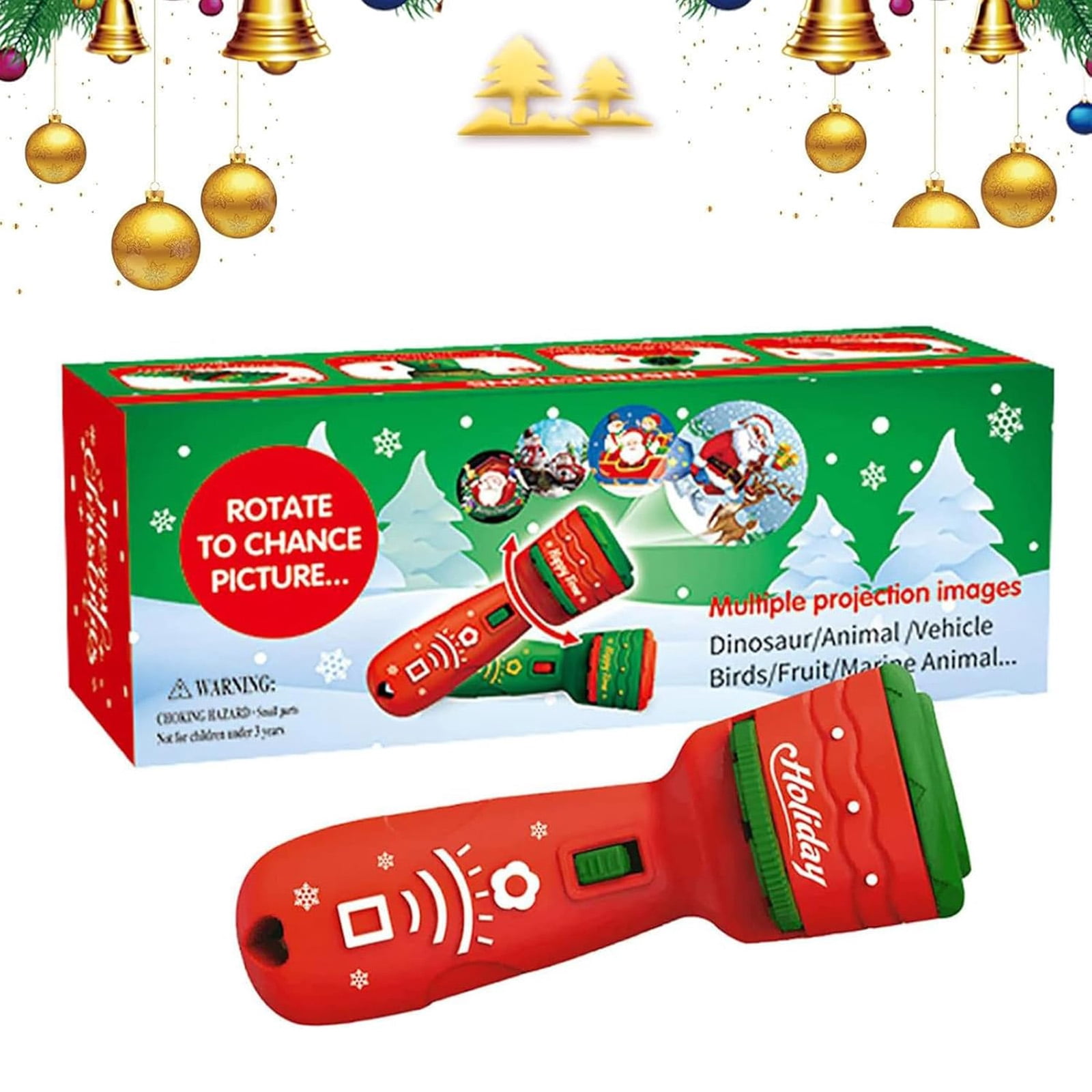 Avenidtich Christmas Flashlight Projector, Christmas Projector Lights ...