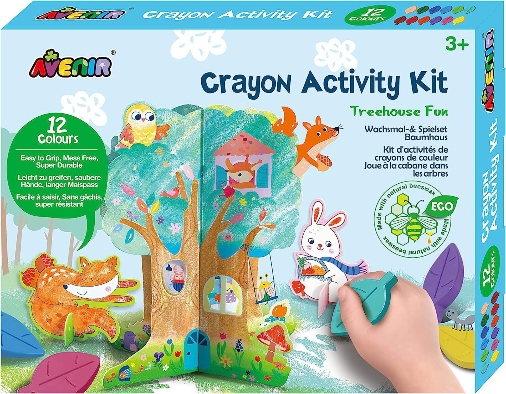 Avenir Crayon Activity Kit - Treehouse Fun, 12 Colors - Walmart.com