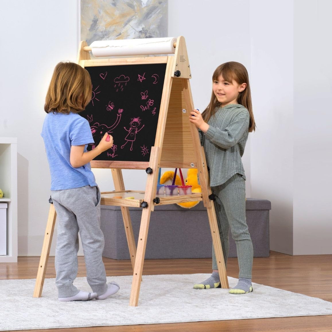 Avenlur Adjustable Height Easel for Kids and Adults - Multifunctional ...