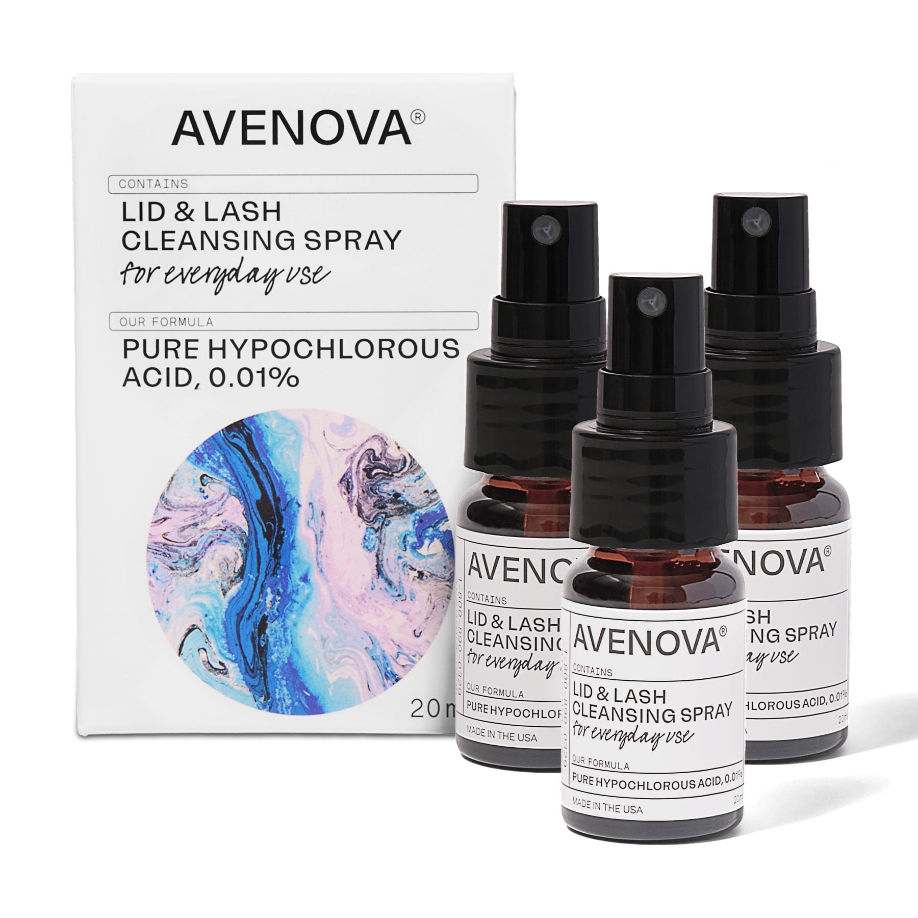 Avenova Antiseptic Sterile Wash, OTC Antimicrobial Eye and Lash ...