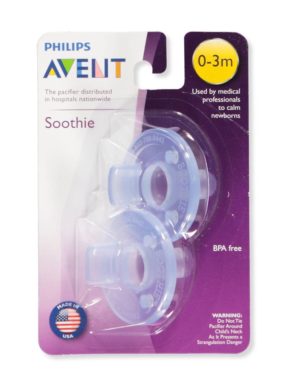 Avent 2-Pack Soothie Pacifiers - blue, one size - Walmart.com