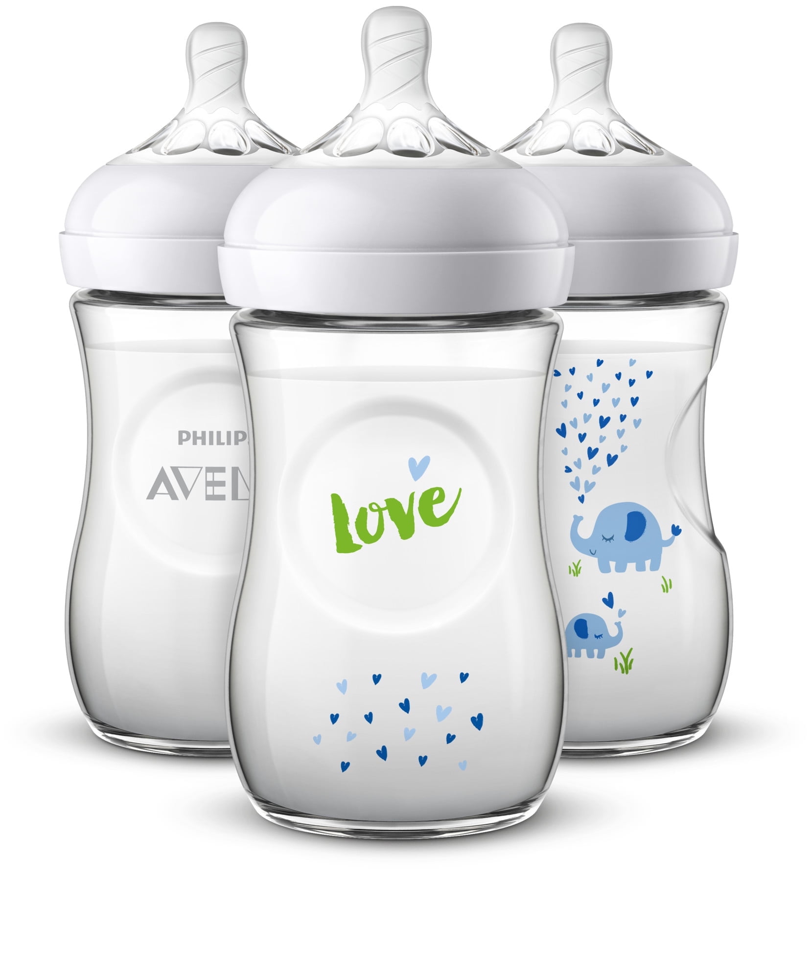 Avent Nat Boy Elephant/love 9oz3pk Btls - Walmart.com