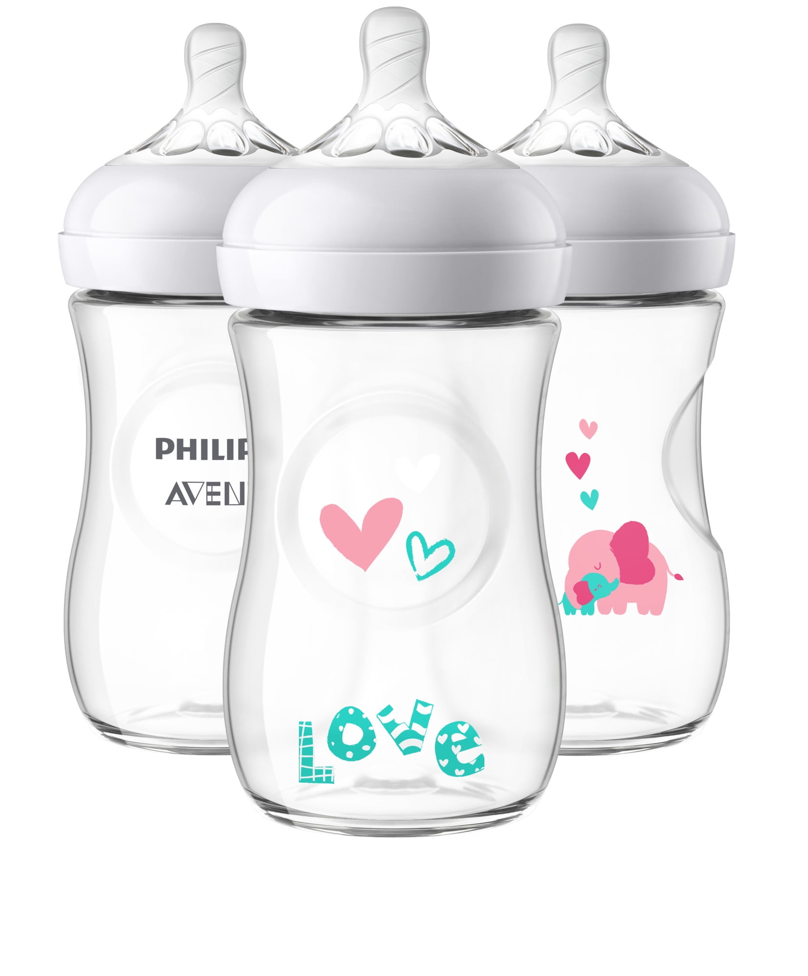 Avent Nat Deco 9oz3pk Btl Ele/love Girl - Walmart.com