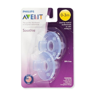 Philips Avent Soothie Pacifier, 0-3 Months, Pink/Purple, 2 Pack, SCF190 ...