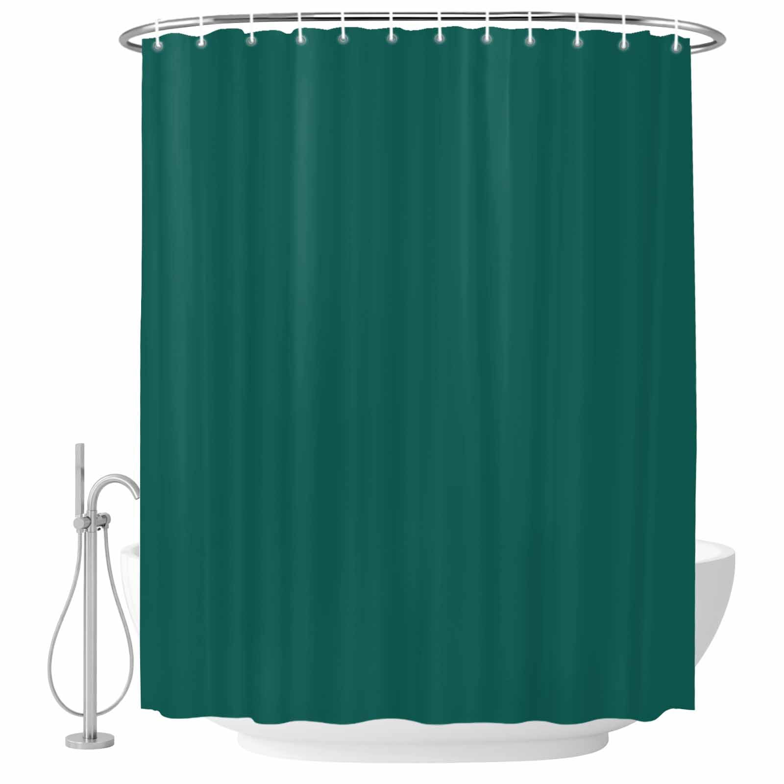 Aventurine Shower Curtain Set with Hooks, Emerald Green Water Repellent ...