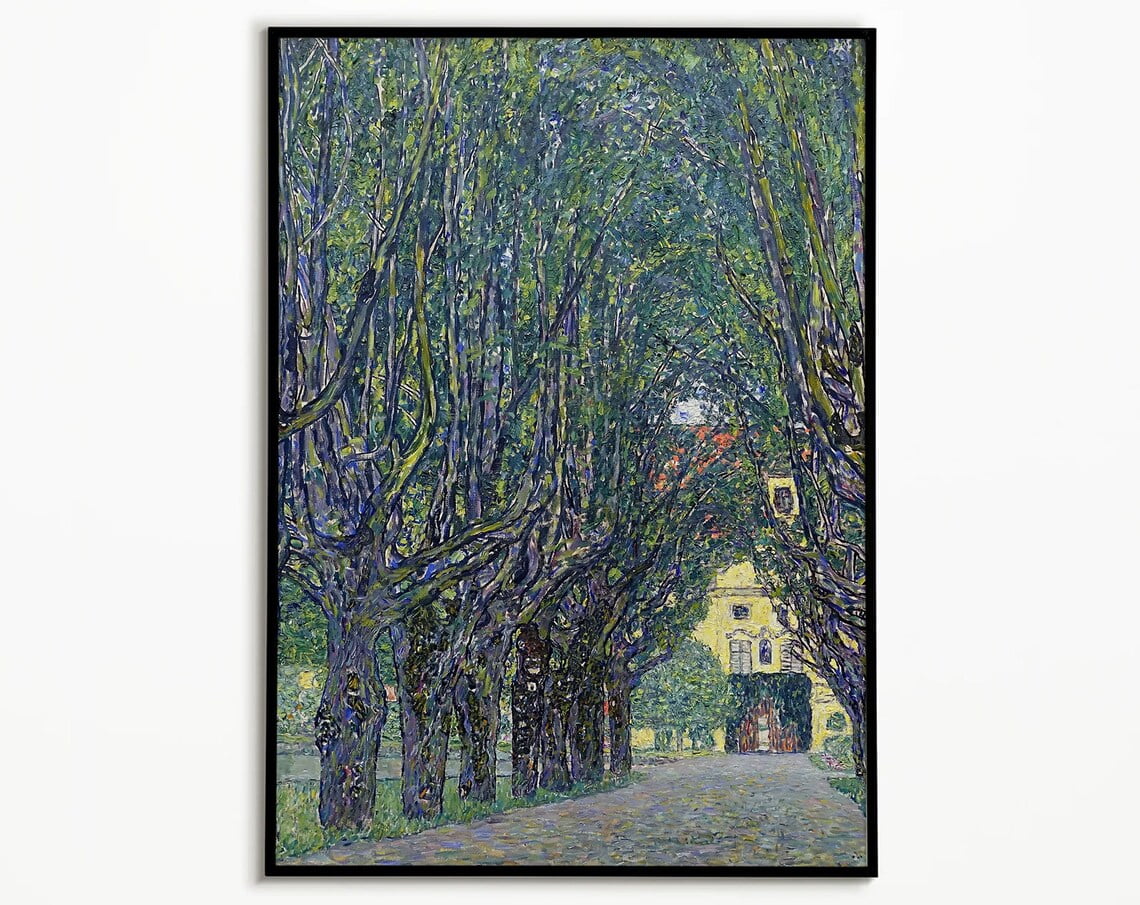 Avenue In Park Schloss Kammer Gustav Klimt Austrian Landscape Unframed ...