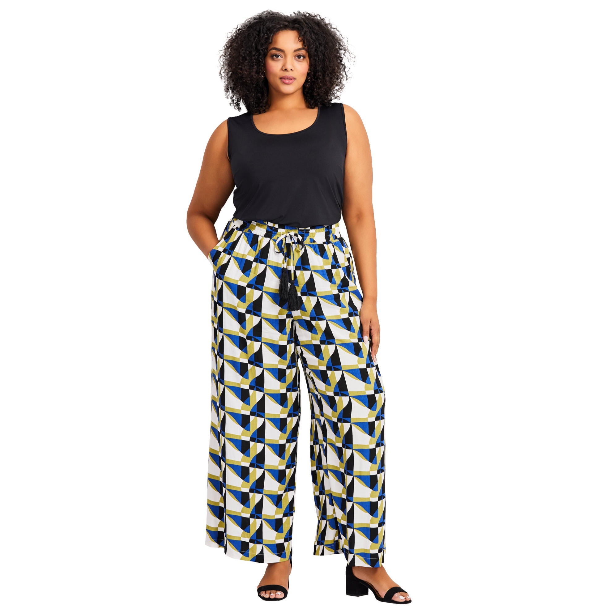 Avenue Women's Plus Size Allure Wide Leg Pant - Walmart.com