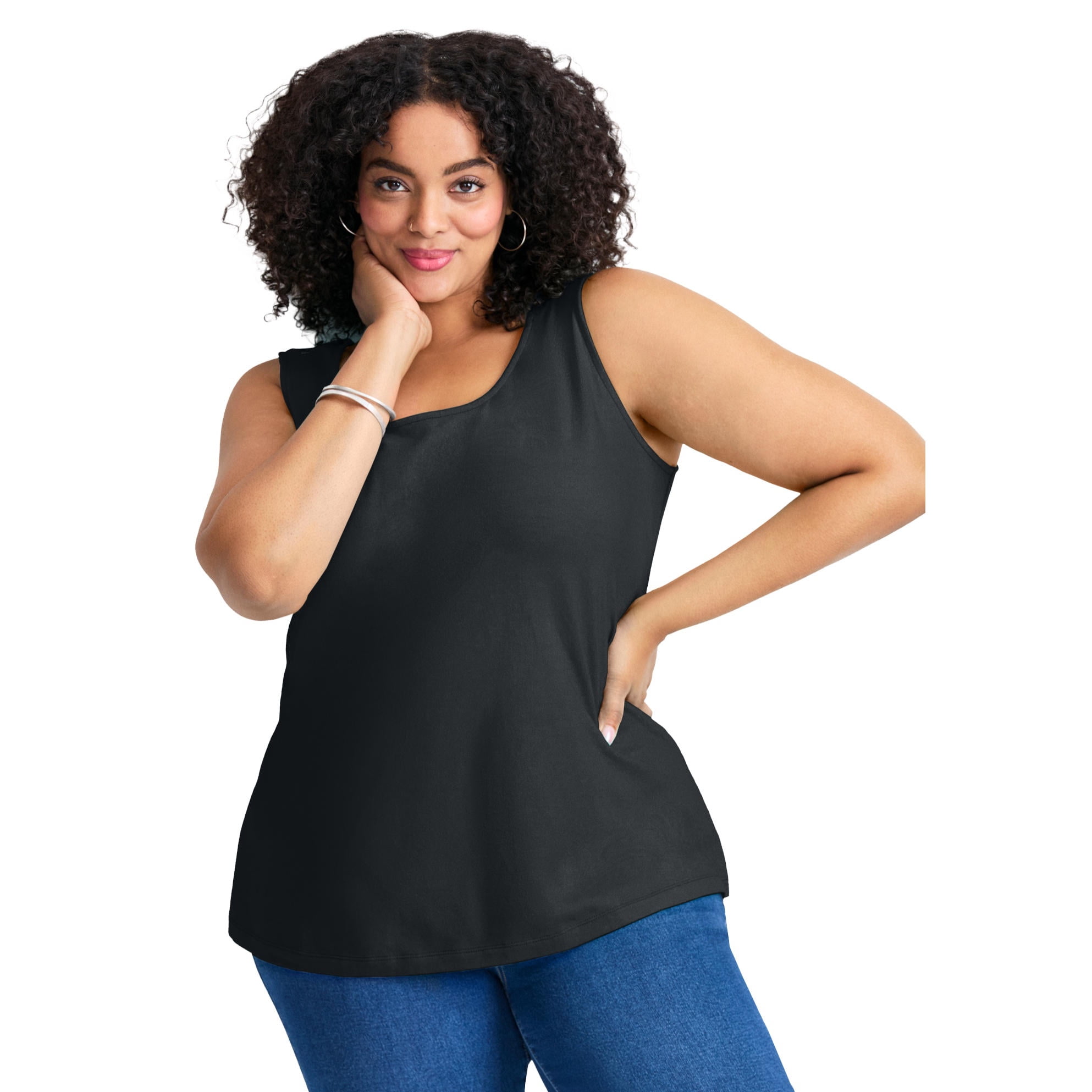 Avenue Women's Plus Size Basic Layering Tank - Walmart.com