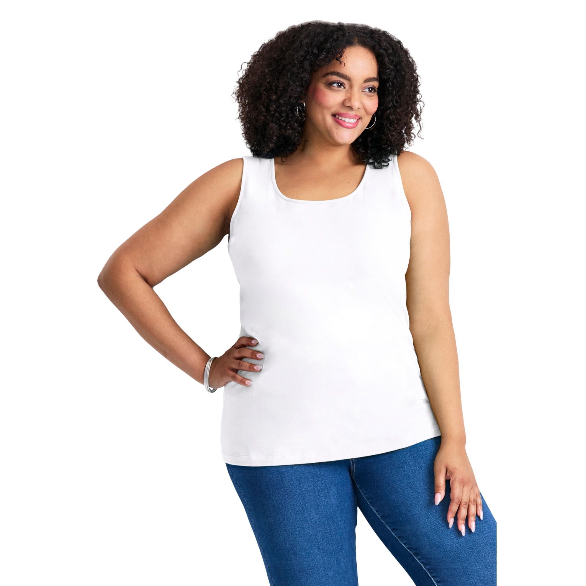 Avenue Women's Plus Size Basic Layering Tank - Walmart.com