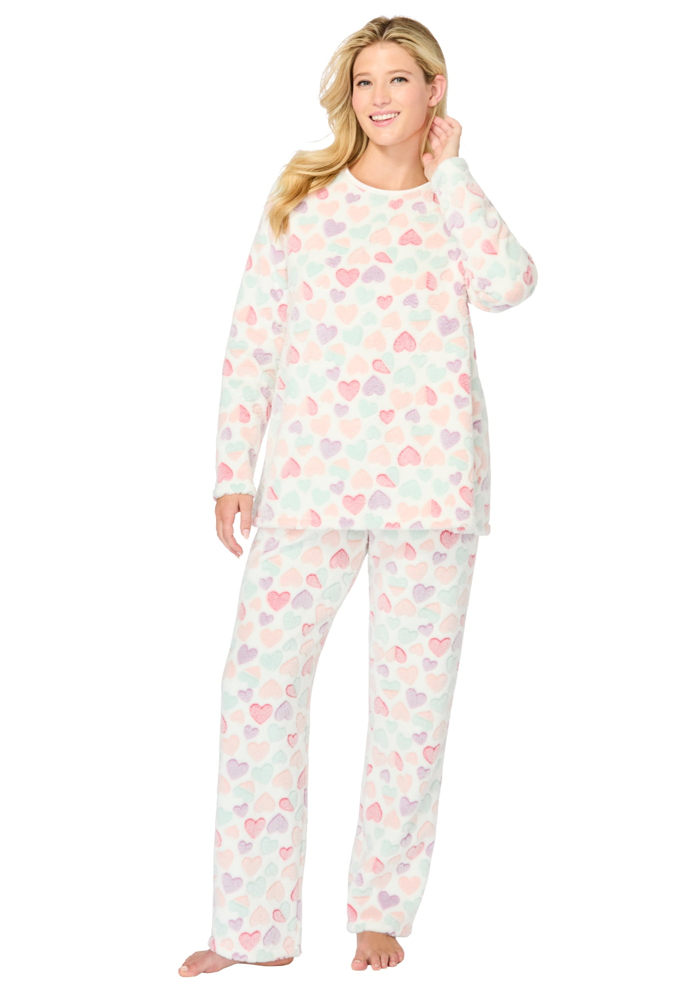 Avenue Women's Plus Size Body 2-Piece Fluffy PJ Set - Walmart.com