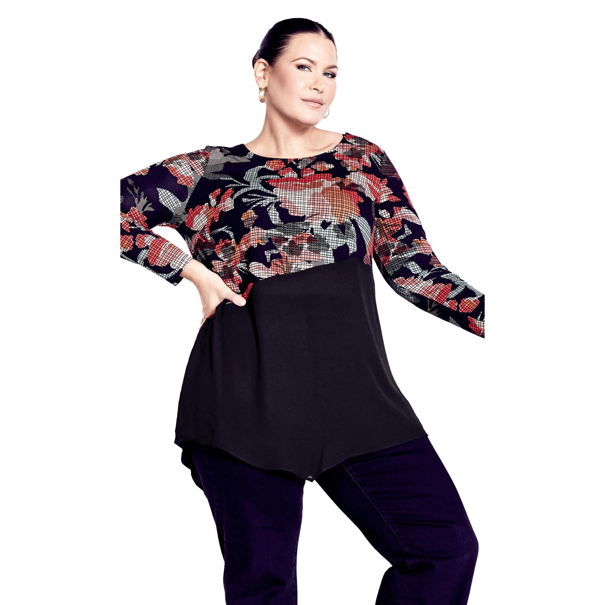 Avenue Women's Plus Size Carla Top - Walmart.com