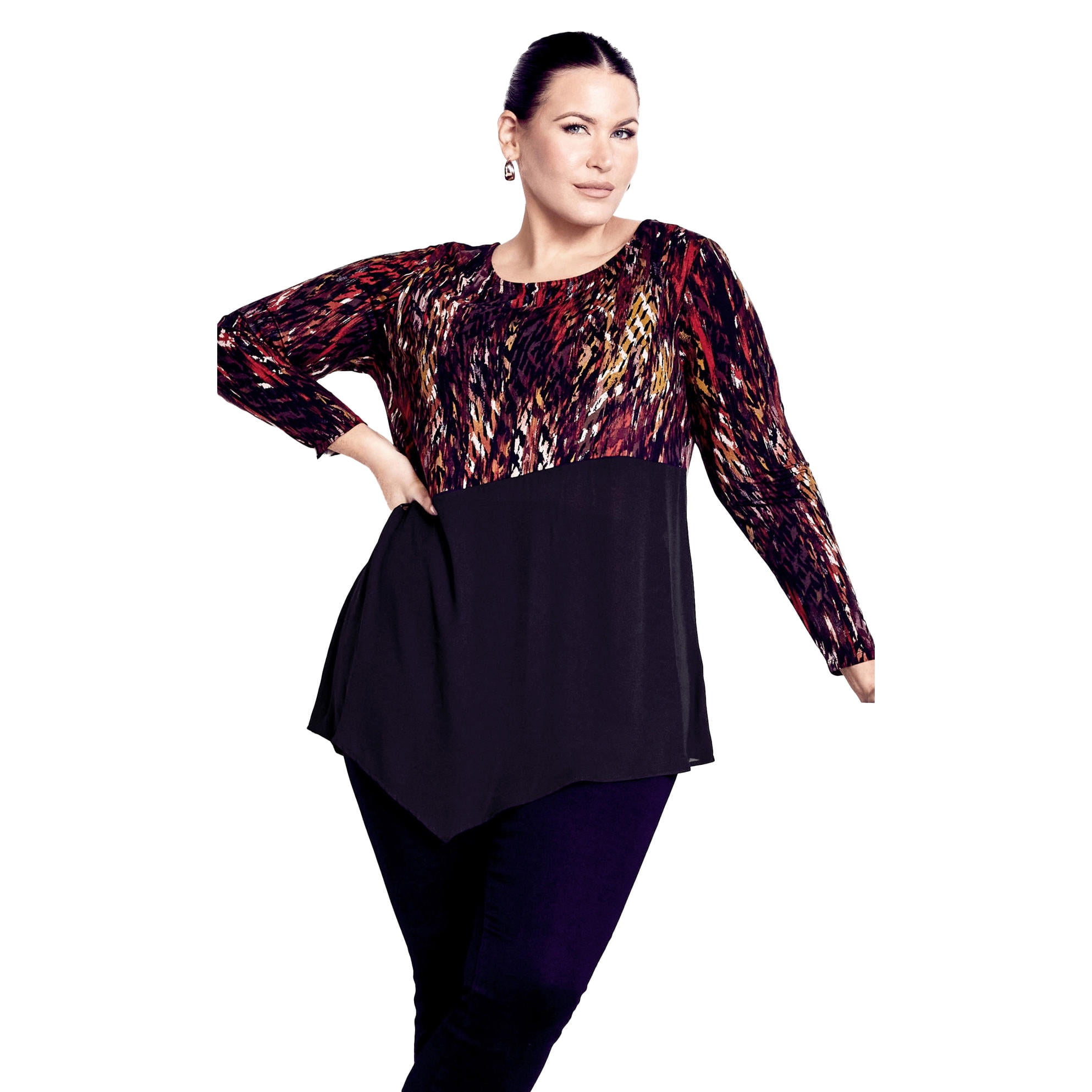 Avenue Women's Plus Size Carla Top - Walmart.com