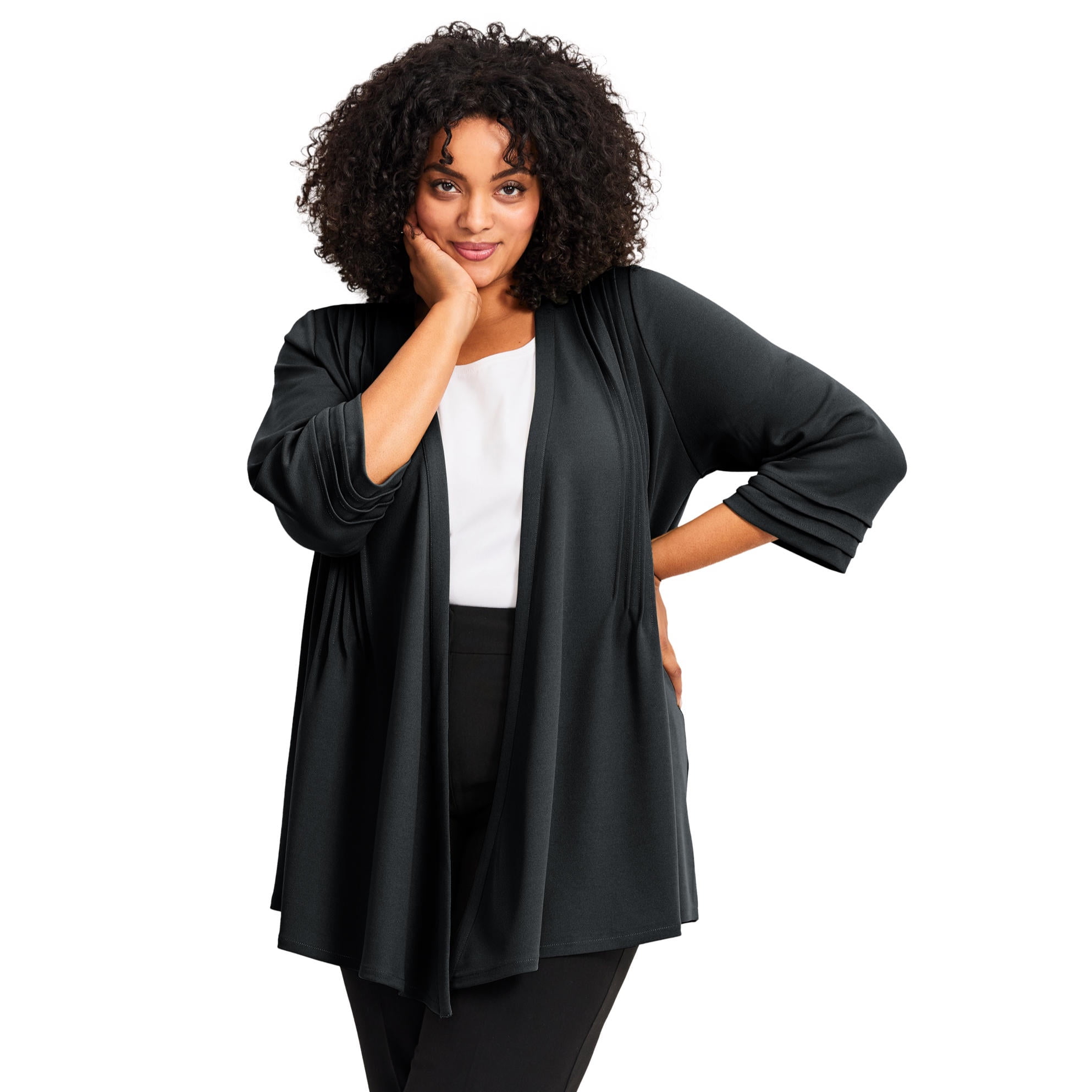 Avenue Women's Plus Size Cascade Jacket - Walmart.com