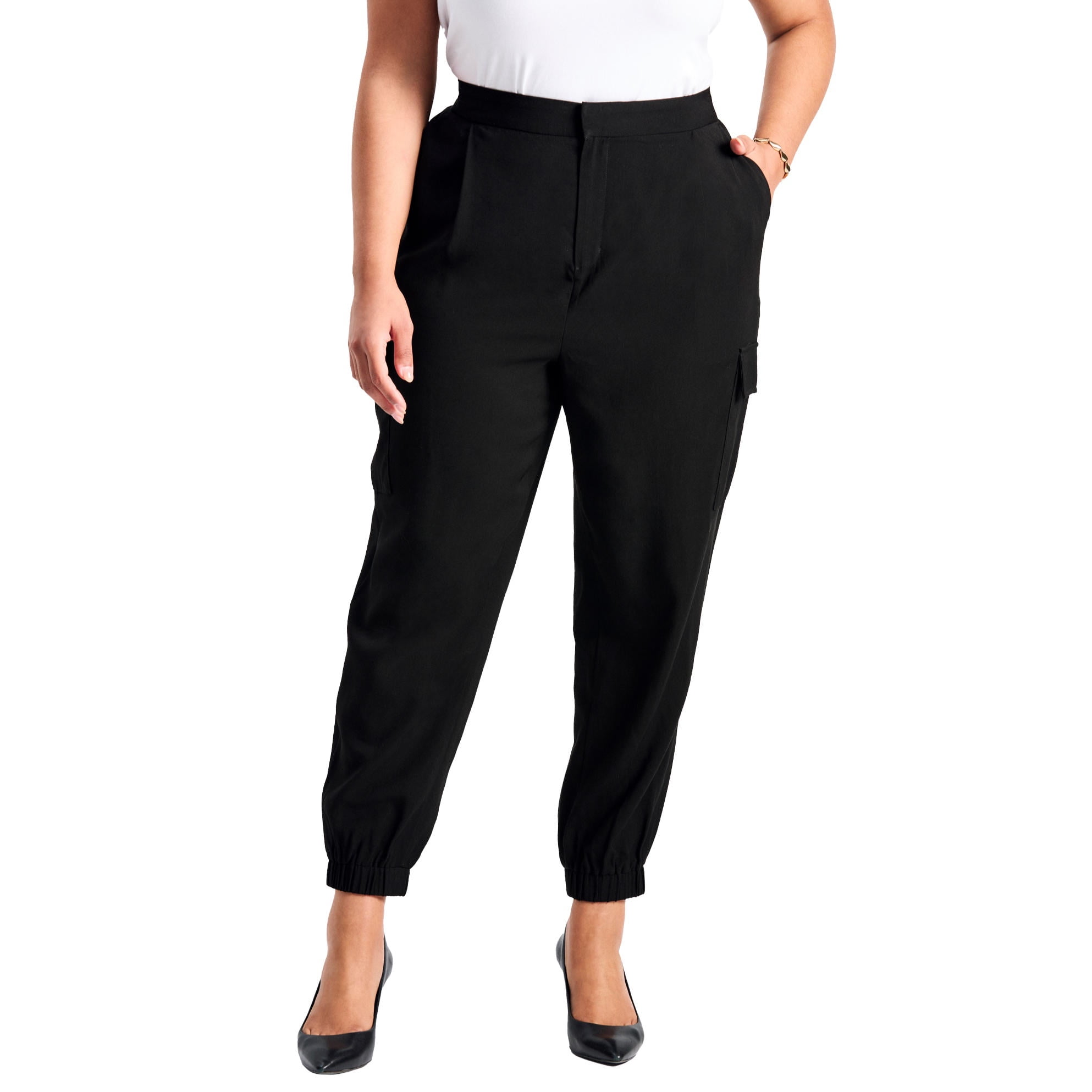 Avenue Women's Plus Size Cleo Cargo Jogger Pant - Walmart.com