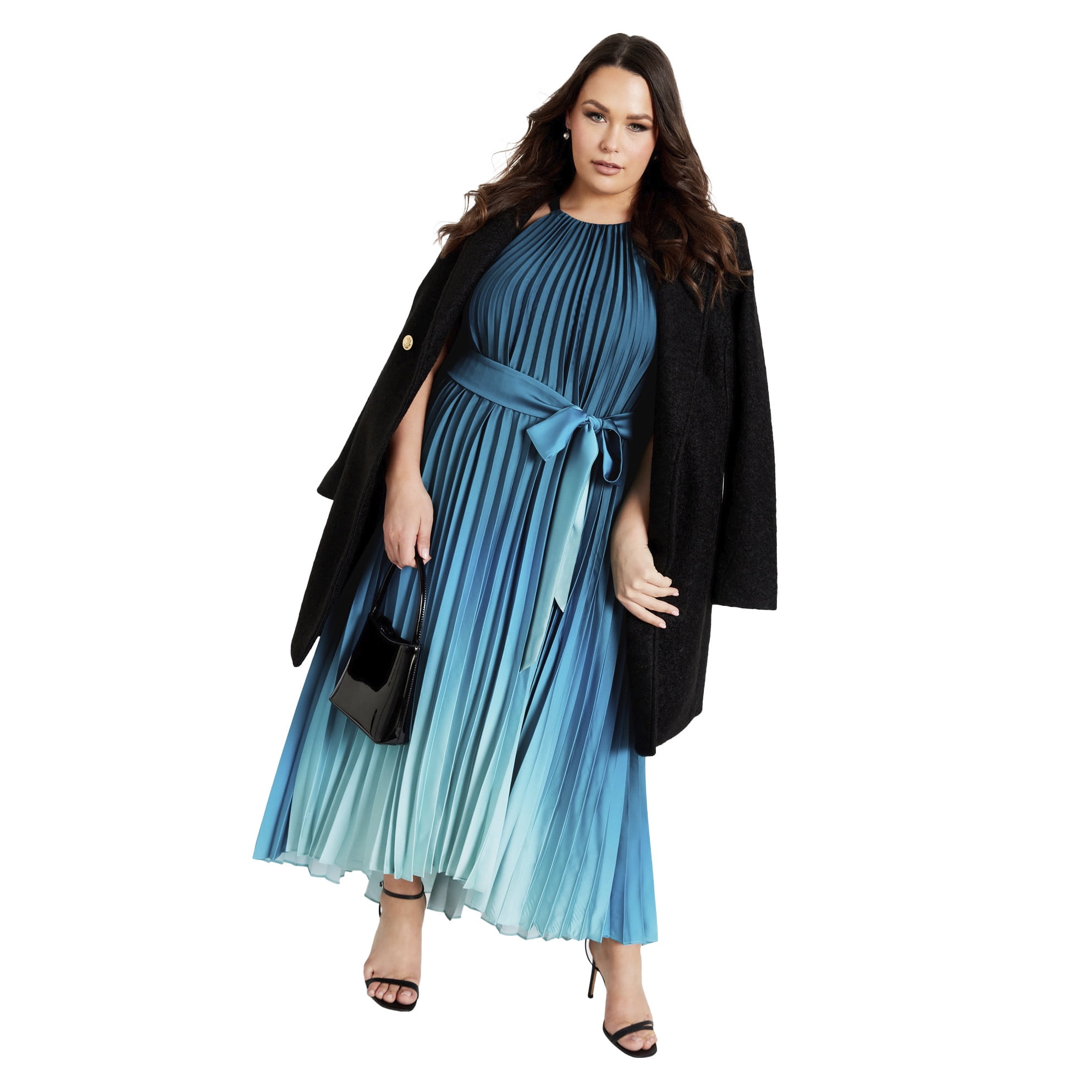 Avenue Women's Plus Size Demi Ombre Dress - Walmart.com