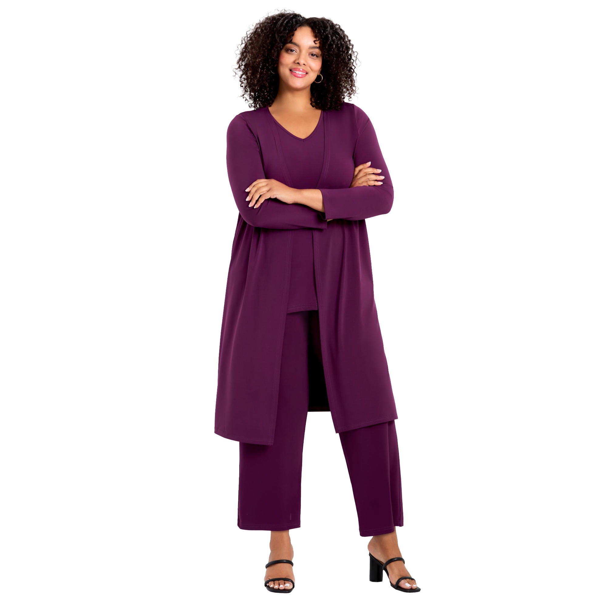 Avenue Women's Plus Size Duster Cardigan - Walmart.com